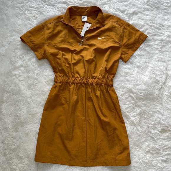 Nike | Dresses | Nike Sportswear Swoosh Wooven Mini Athletic Dress ...